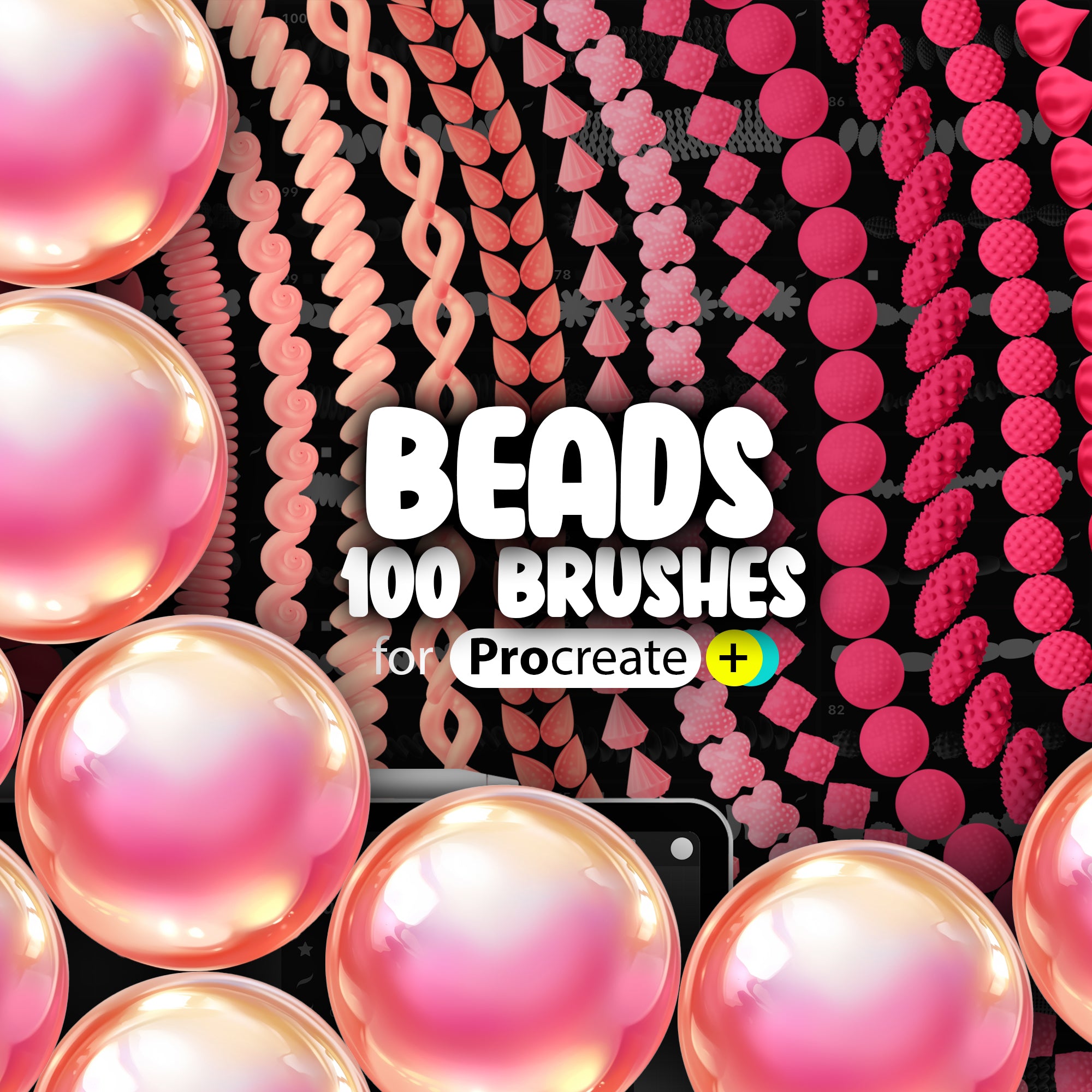100 Procreate 3D Beads Brushes | Procreate Beadwork Brushes | Procreat – ProCreativeBreeze