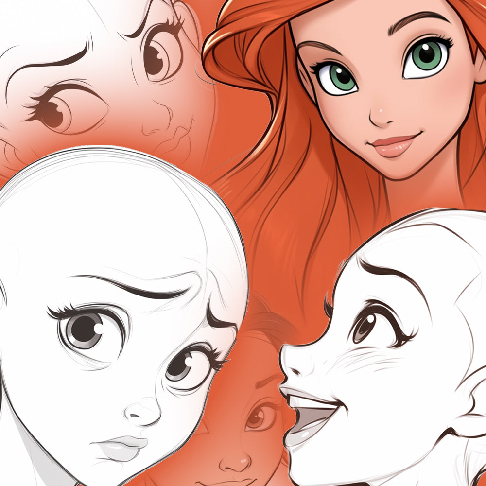 150 Procreate Anime Female Head Stamps Procreate Anime Girls Head Sta Procreativebreeze