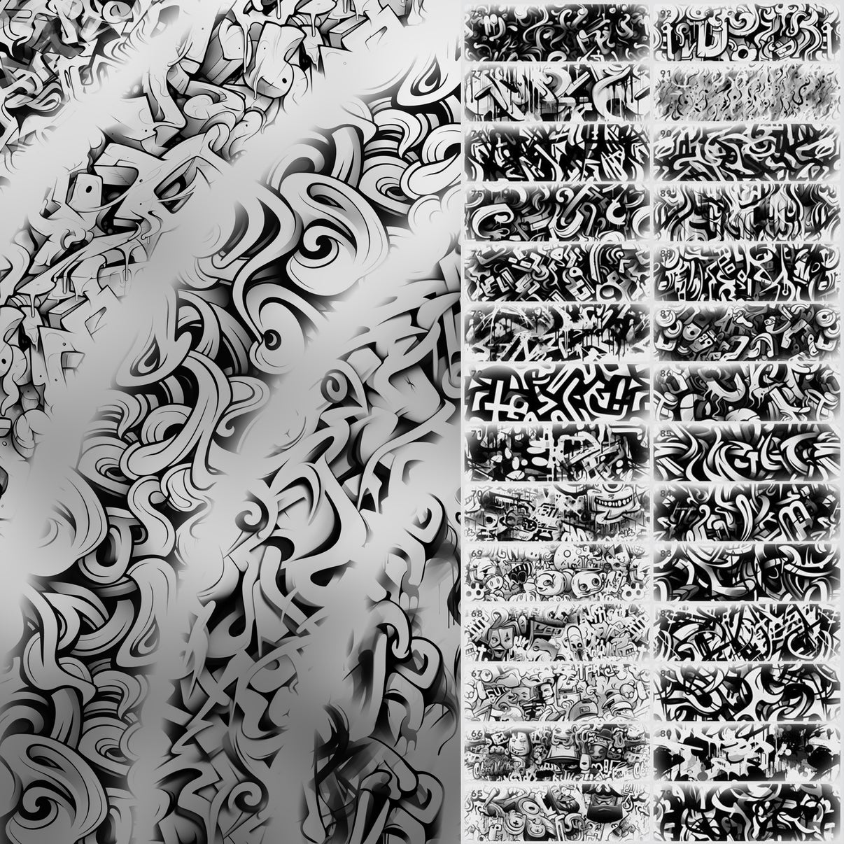 120 Procreate Calligraffiti Textures (Part-1) Brushes – ProCreativeBreeze
