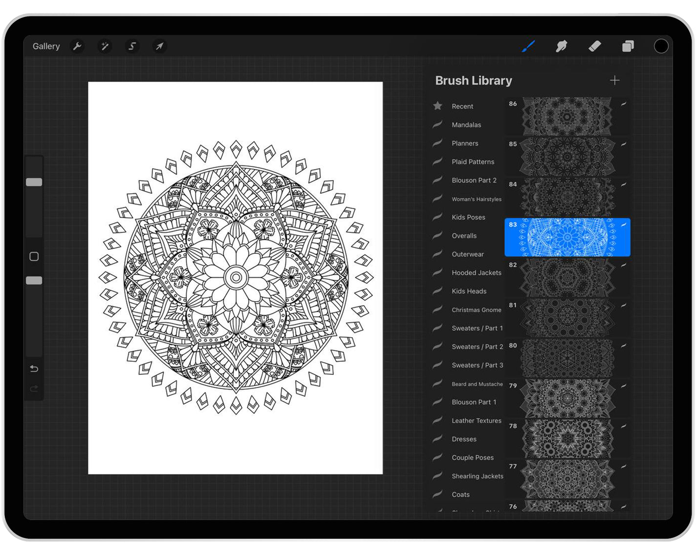 100 Procreate Circle Mandalas Stamp Brushes, Mandela Procreate Brush, – ProCreativeBreeze