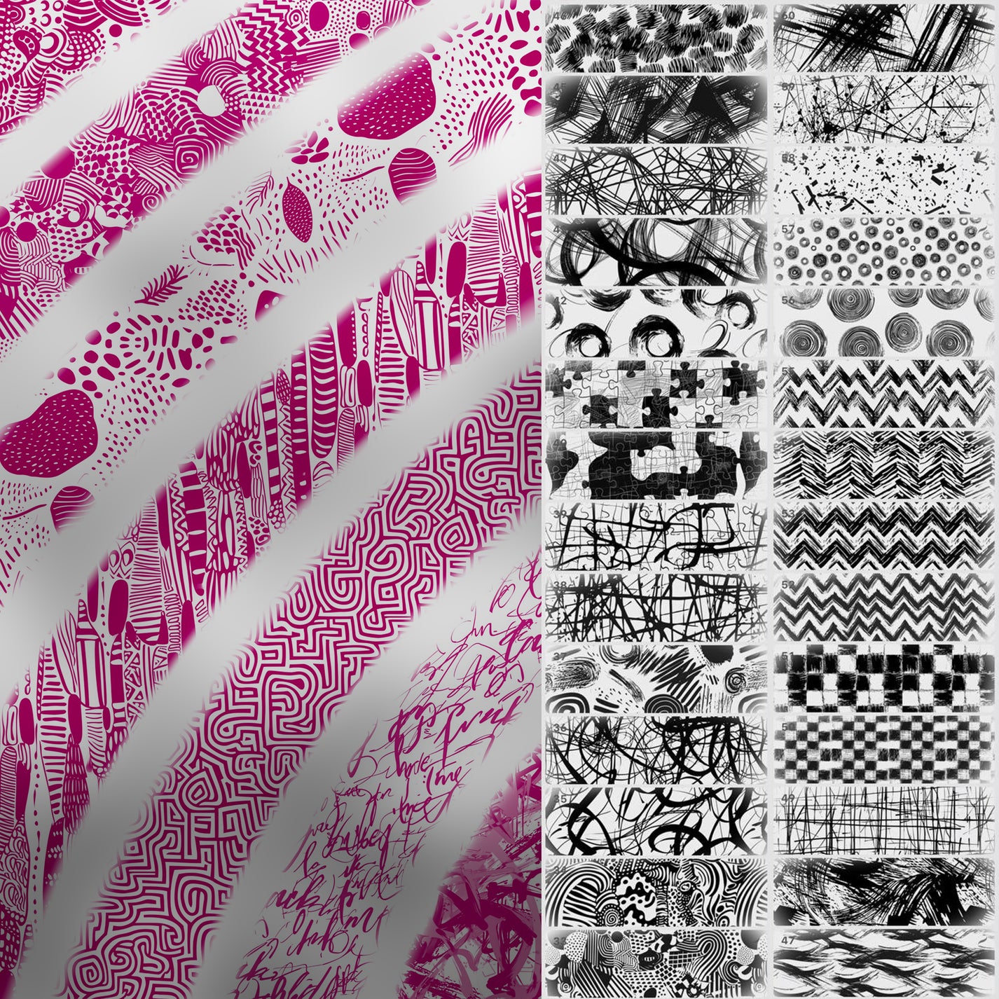 110 Procreate Scribbles Pattern Brushes – ProCreativeBreeze
