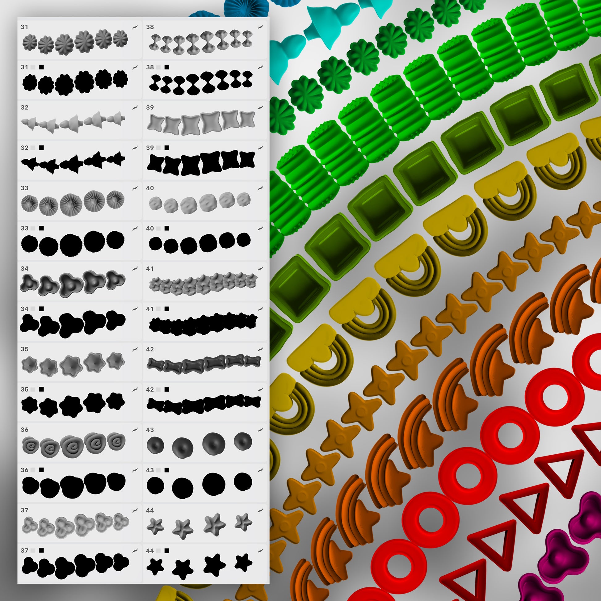 110 Plasticine 2D Brushes for Procreate – ProCreativeBreeze