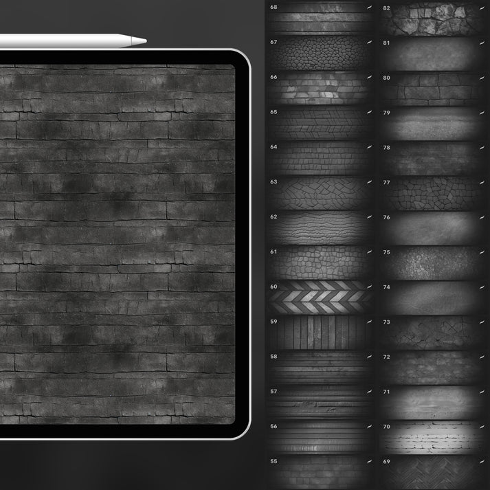 110 Procreate Asphalt Texture Brushes – ProCreativeBreeze