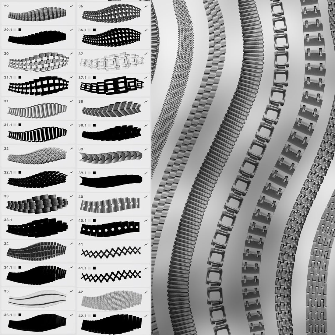 50 Watch Strap 2D Brushes for Procreate – ProCreativeBreeze