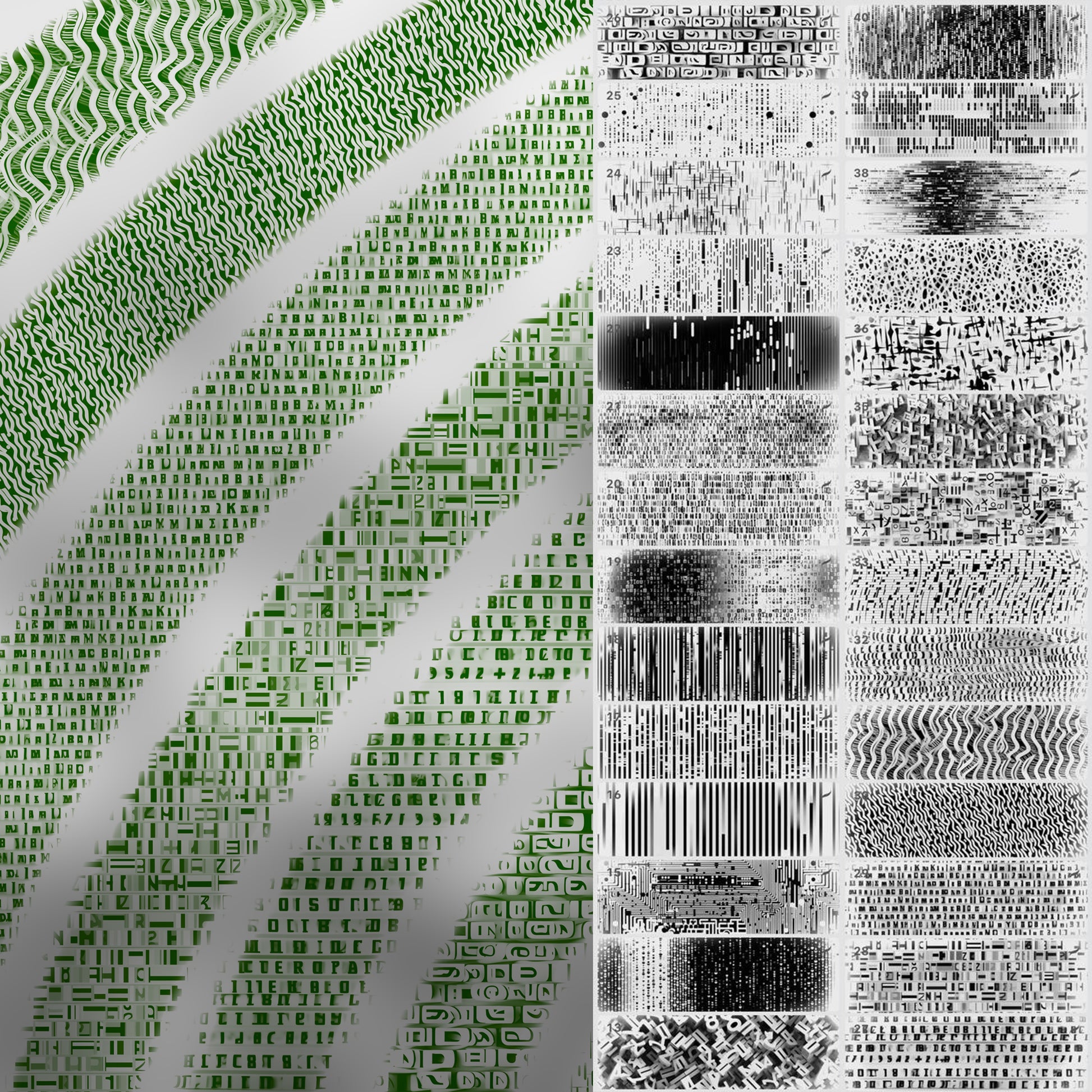 90 Procreate Matrix Texture Brushes – ProCreativeBreeze