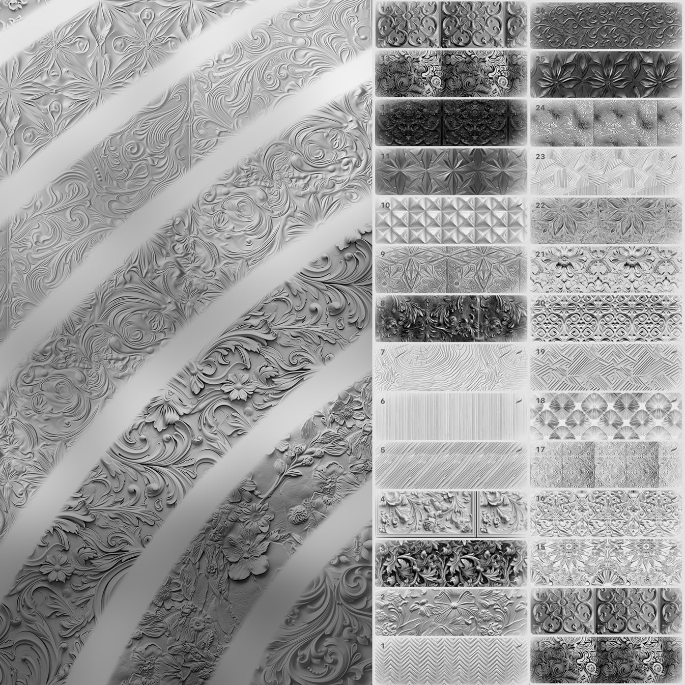 110 Procreate Engraving Textures, Procreate Metal Engraving Brush, Pro ...