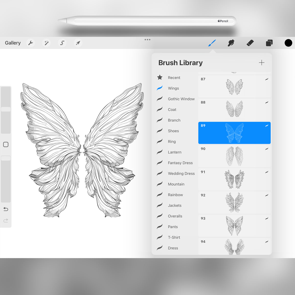 100 Procreate Angel Wings Stamp Brushes – ProCreativeBreeze