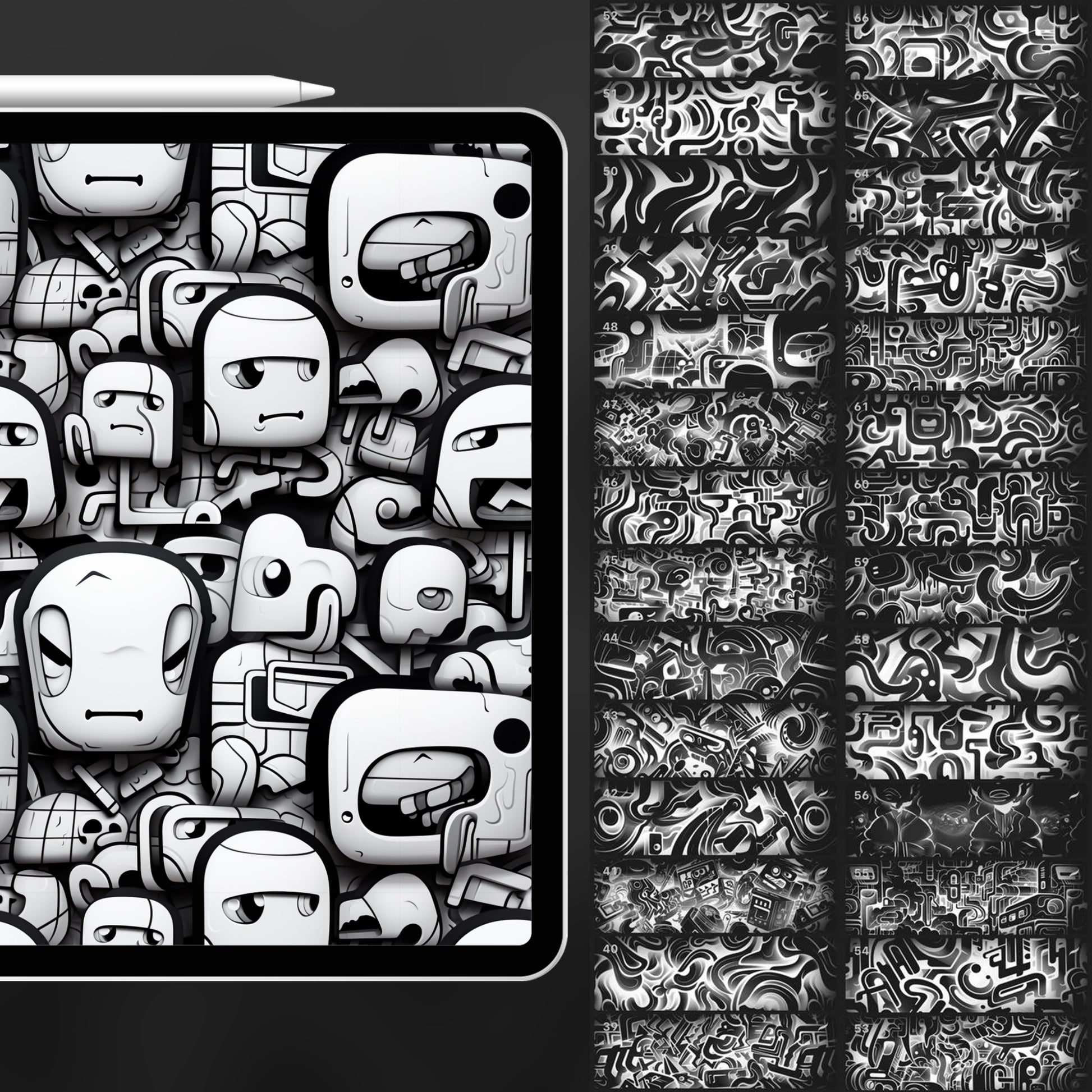 150 Procreate Graffiti Pattern Brushes – ProCreativeBreeze