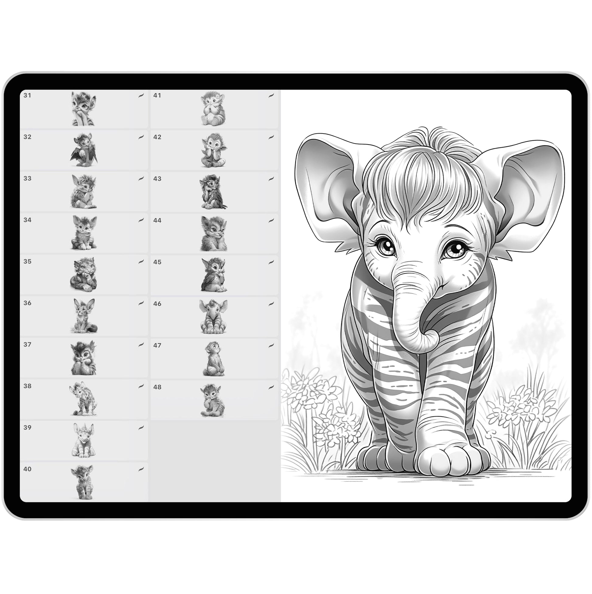 48 Cute Animals Brushes for Procreate and Photoshop – ProCreativeBreeze