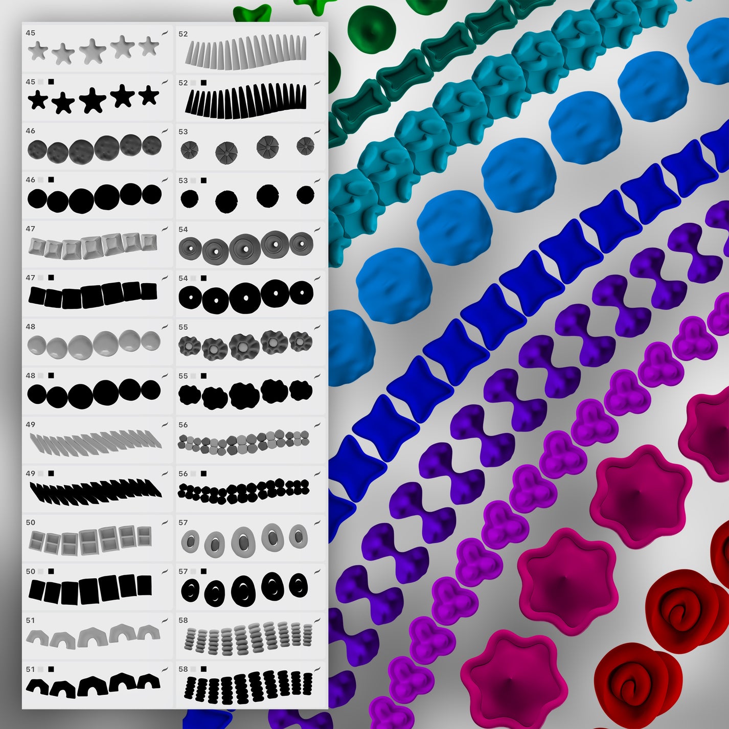 110 Plasticine 2D Brushes for Procreate – ProCreativeBreeze