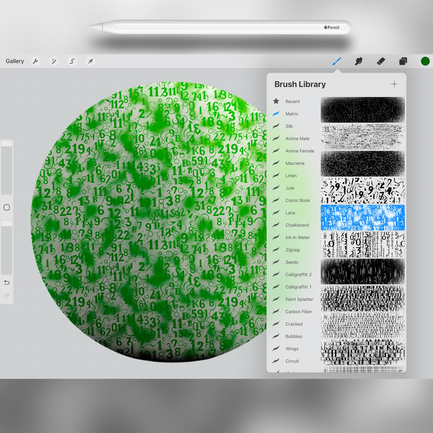 90 Procreate Matrix Texture Brushes – ProCreativeBreeze