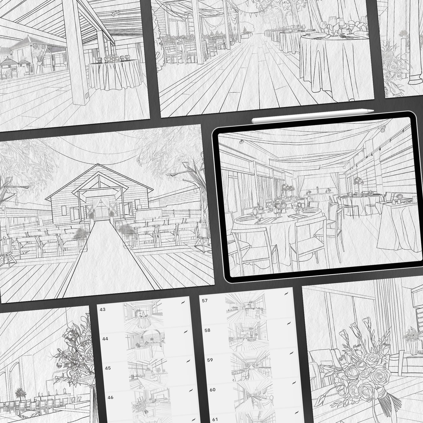 100 Procreate Wedding Backgrounds Brushes – ProCreativeBreeze