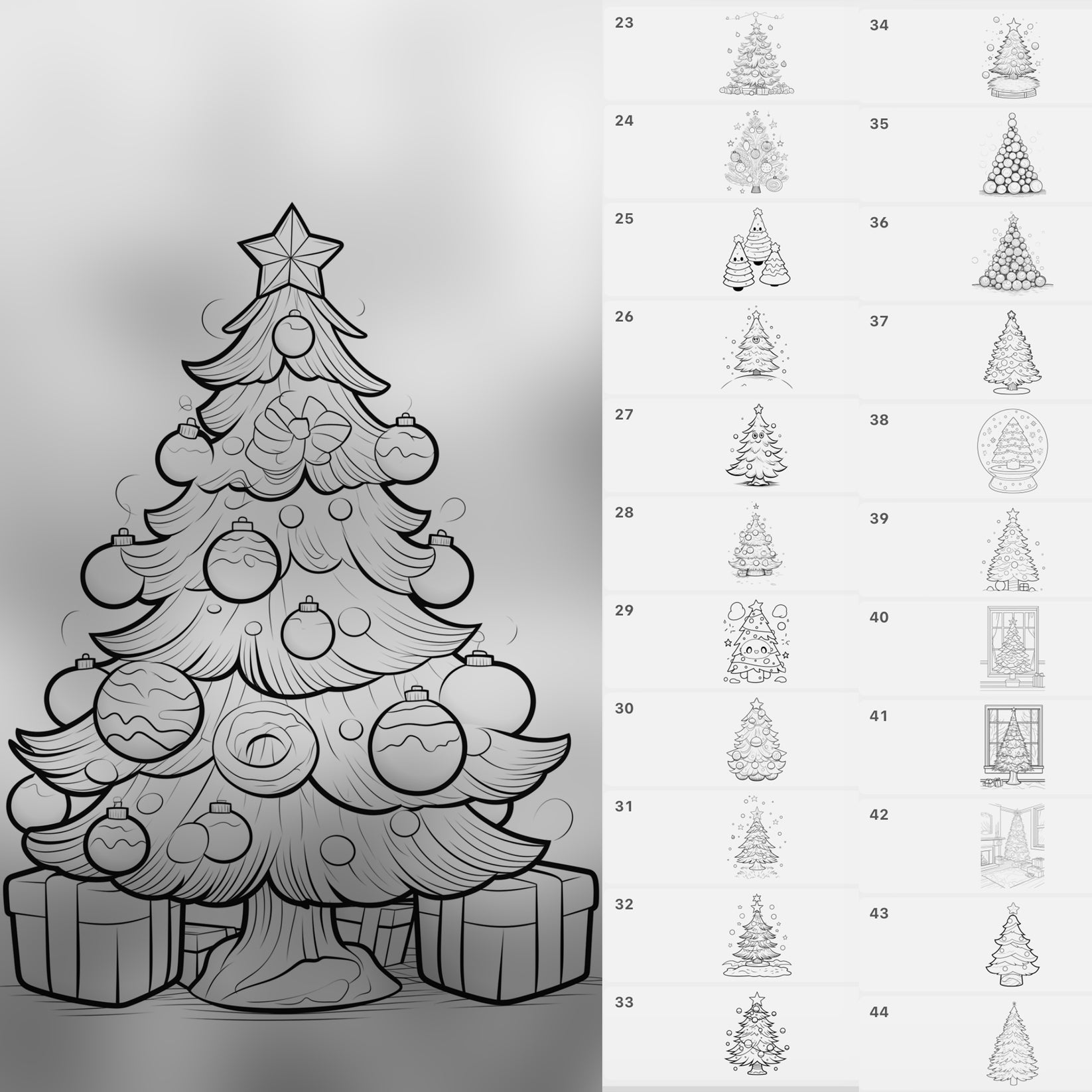67 Procreate Christmas Tree Stamps Brushes – ProCreativeBreeze