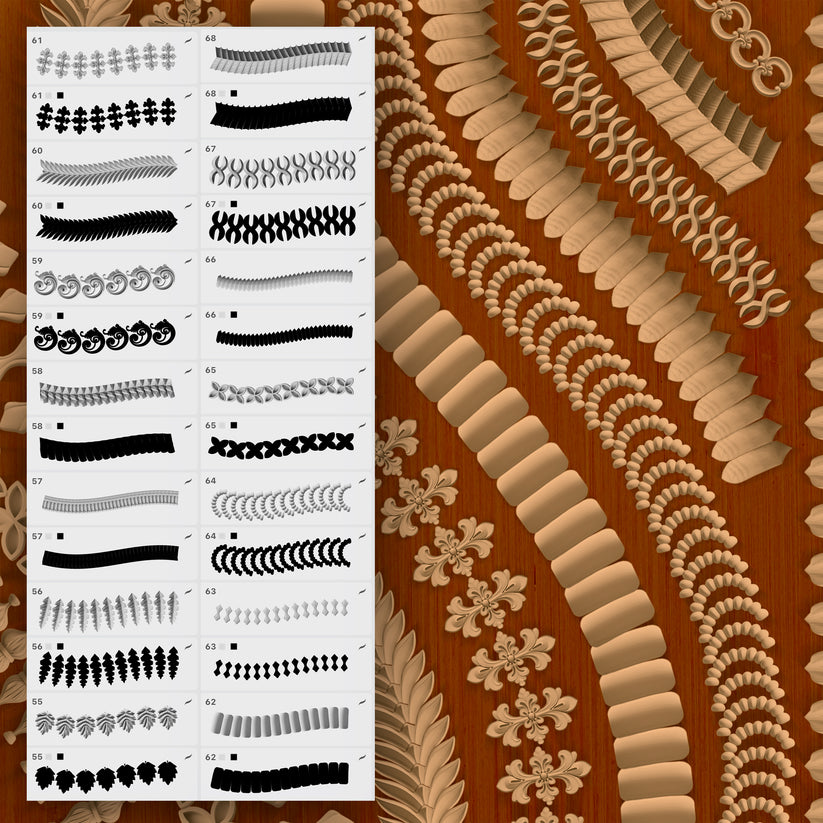 110 Carved Wood 2D Brushes for Procreate – ProCreativeBreeze