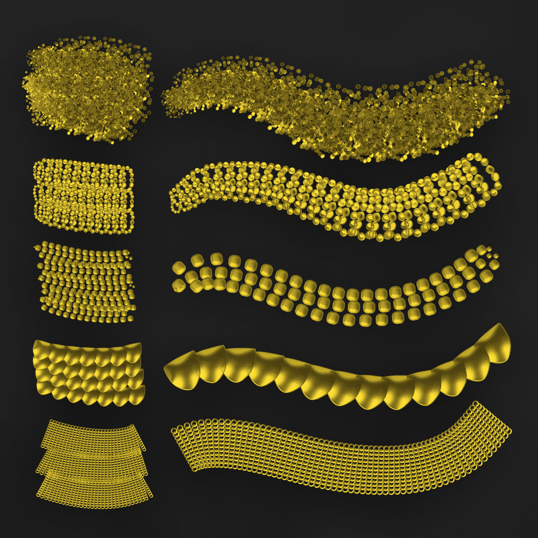 100 Sequins Shimmer 2D Brushes for Procreate – ProCreativeBreeze