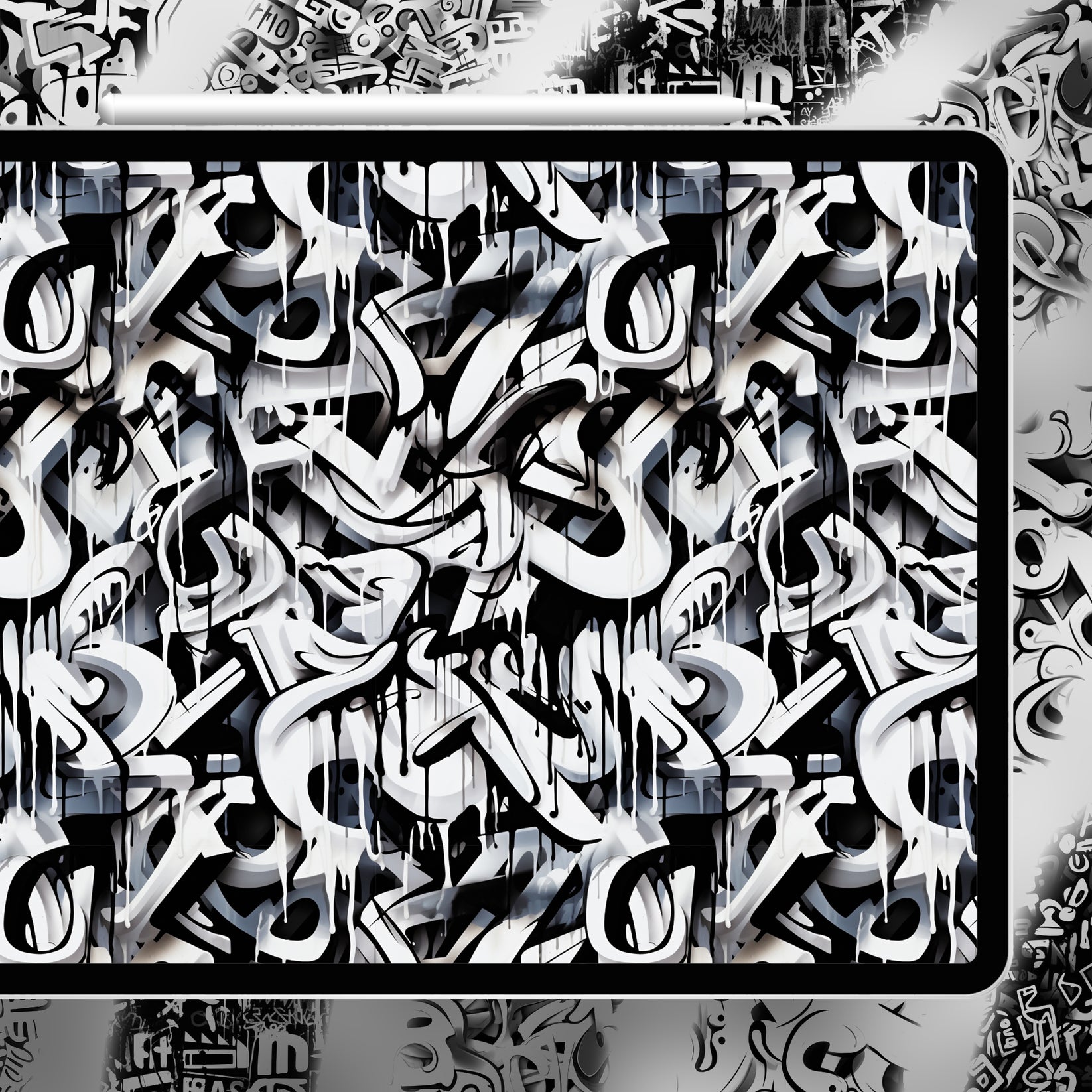 120 Procreate Calligraffiti Textures (Part-1), Procreate Graffiti Brus – ProCreativeBreeze