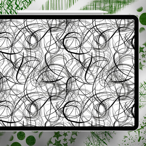 110 Procreate Scribbles Pattern Brushes – ProCreativeBreeze