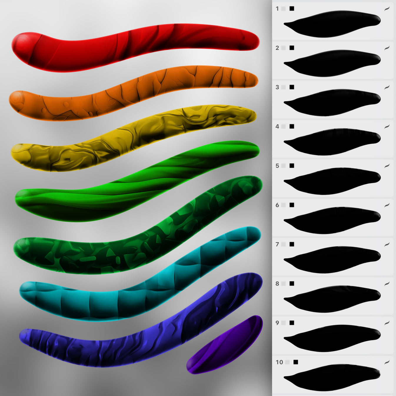 110 Plasticine 2D Brushes for Procreate – ProCreativeBreeze