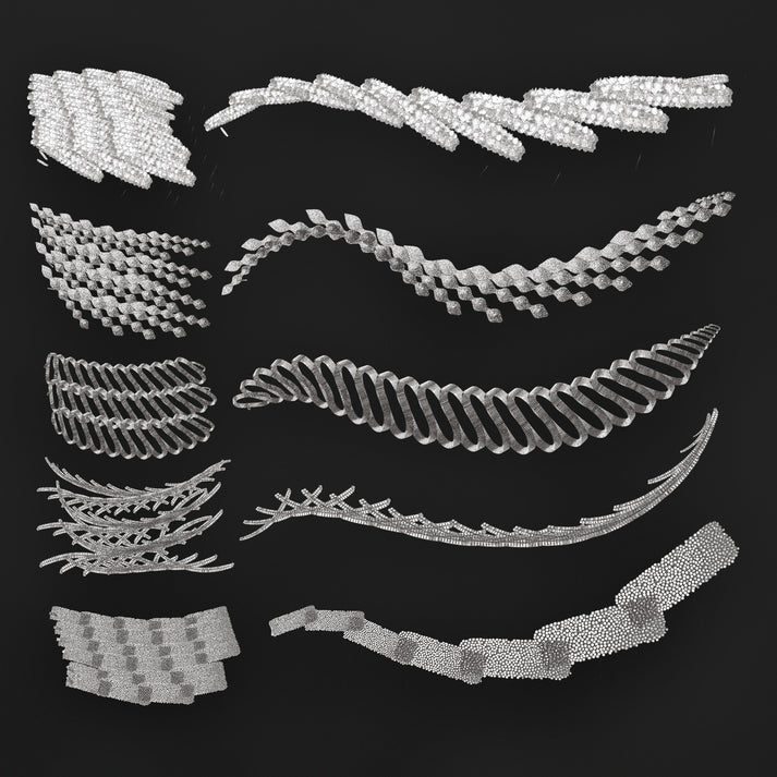 100 Sequins Chain 2D Brushes for Procreate – ProCreativeBreeze