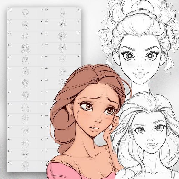 120 Procreate Cartoon Girls Stamps Brushes – ProCreativeBreeze