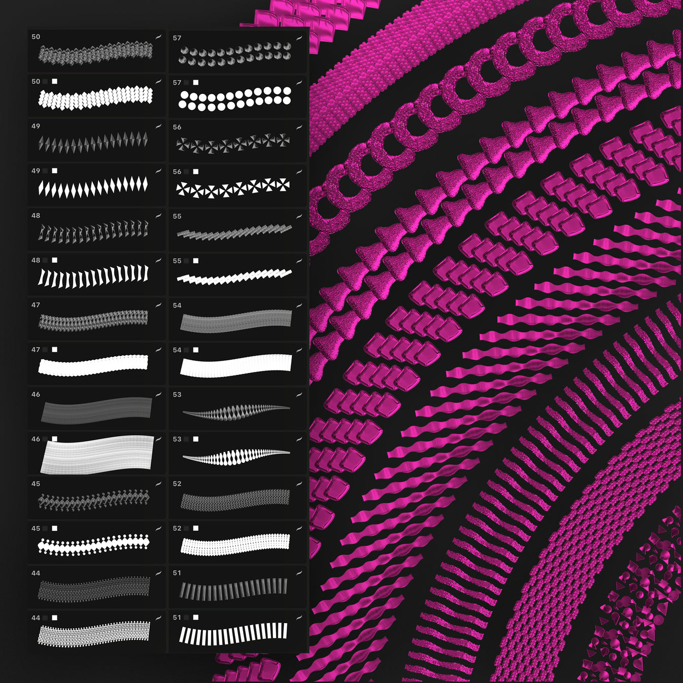 100 Sequins Shimmer 2D Brushes for Procreate – ProCreativeBreeze
