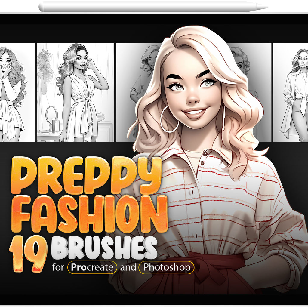 19 Preppy Style Procreate Brushes – ProCreativeBreeze