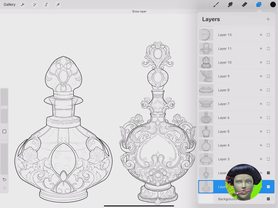 110 Procreate Potion Bottles Stamp Brushes, Procreate Magic Stamps, Pr – ProCreativeBreeze