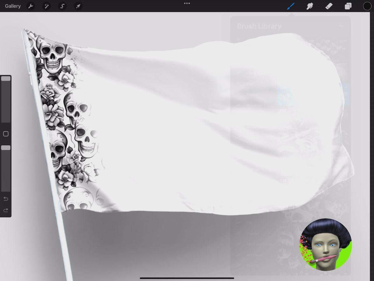 140 Procreate Skull Patterns, Gothic Skull Procreate Seamless Texture ...