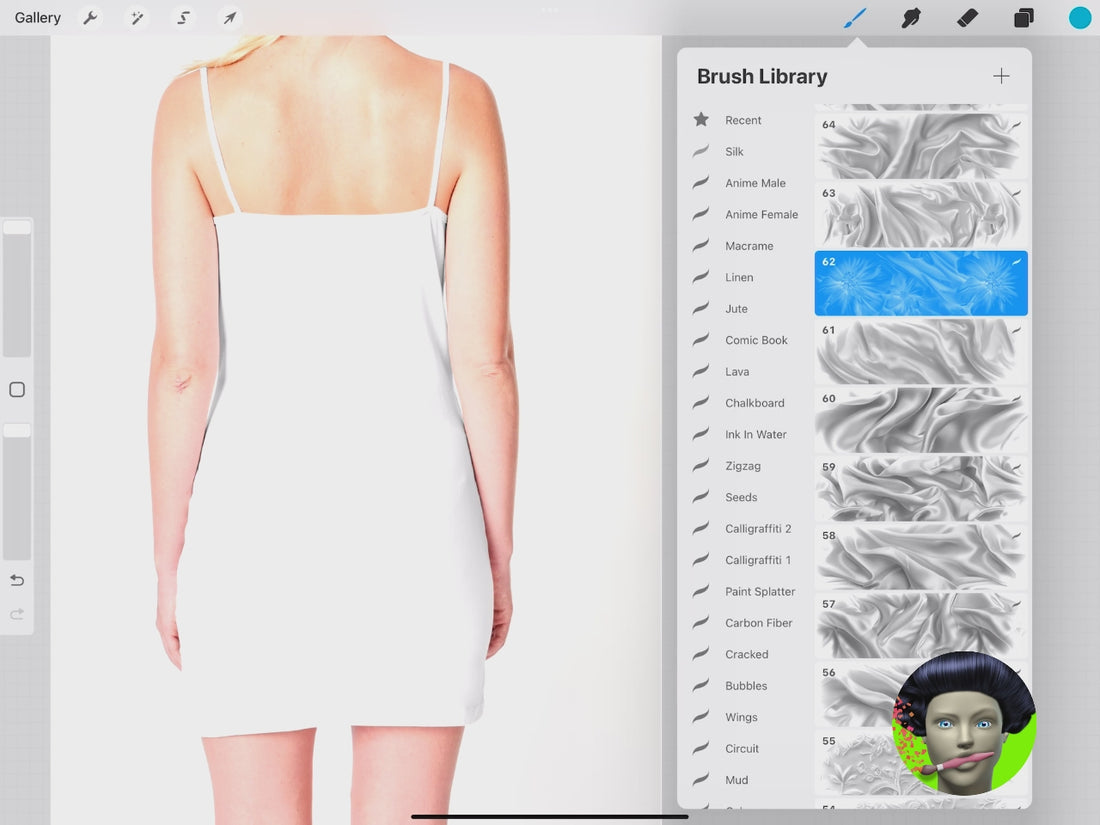 100 Procreate Silk Fabric Textures, Procreate Patterned Silk Brushes, – ProCreativeBreeze